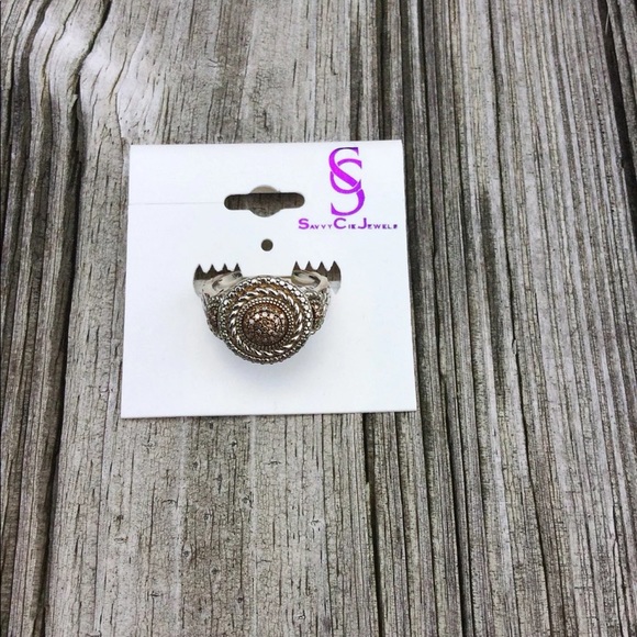 Savvy Cie | Jewelry | Champagne Diamond Pave Ring Savvy Cie | Poshmark